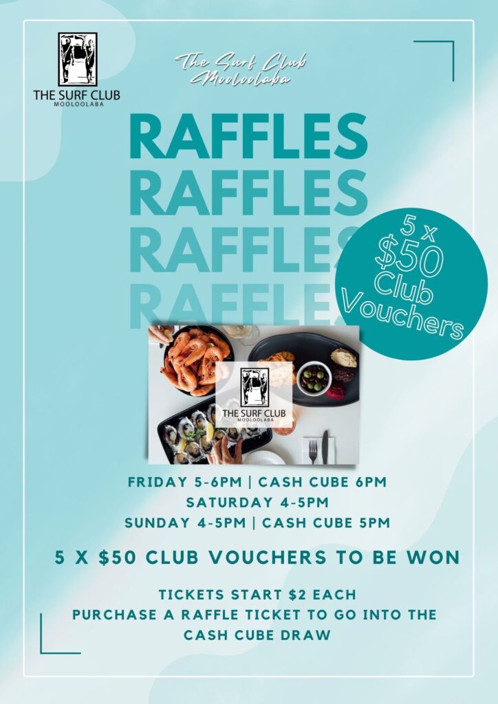THE SURF CLUB RAFFLES | The Surf Club Mooloolaba