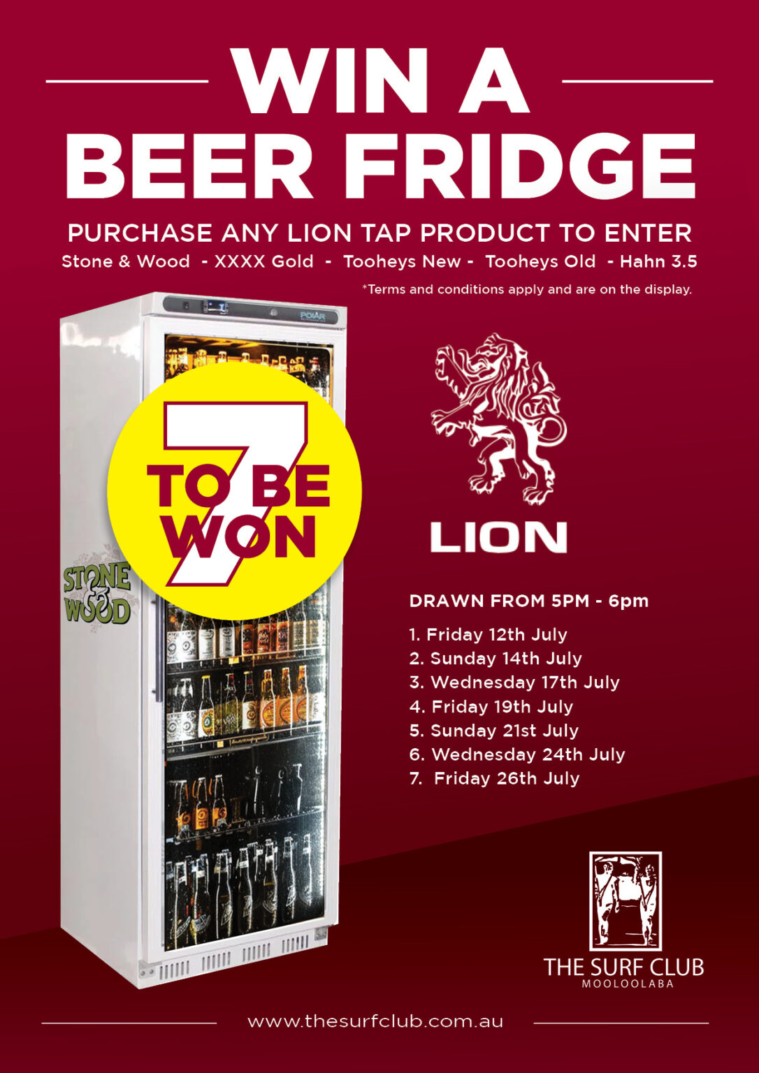 Club Promotions | The Surf Club Mooloolaba